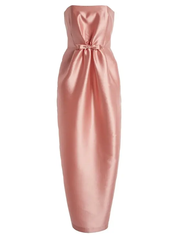 Bernadette Lenette Satin Maxi Dress - Pink