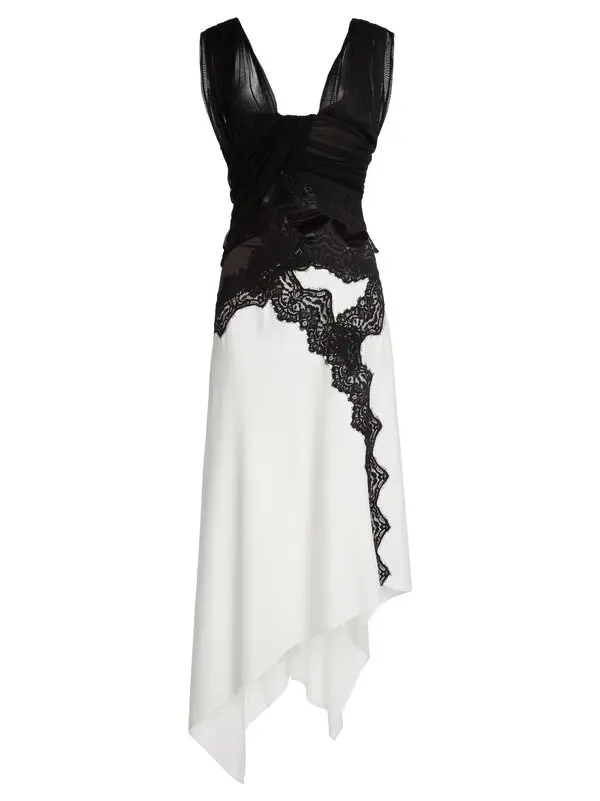 Christopher Esber Baile Tulle Wrapped Dress - Black,white