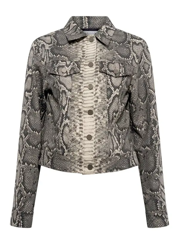 Gabriela Hearst Bronte Snake-printed Jacket - Grey