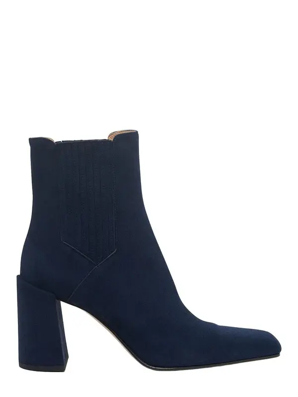 Gabriela Hearst Luke Suede Chelsea Ankle Boots - Navy