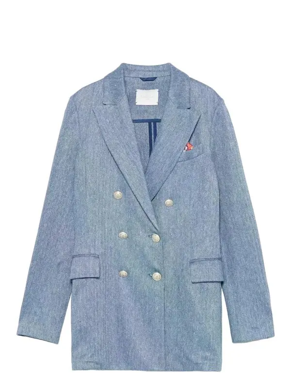 CIRCOLO 1901 Double-breasted Blazer - Blue