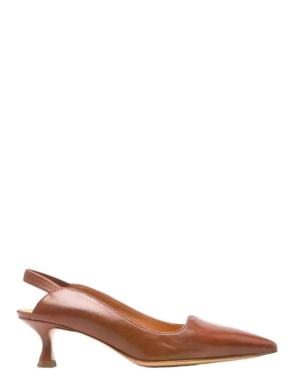 MARA BINI 40mm Naomi Slingback Pumps - Brown