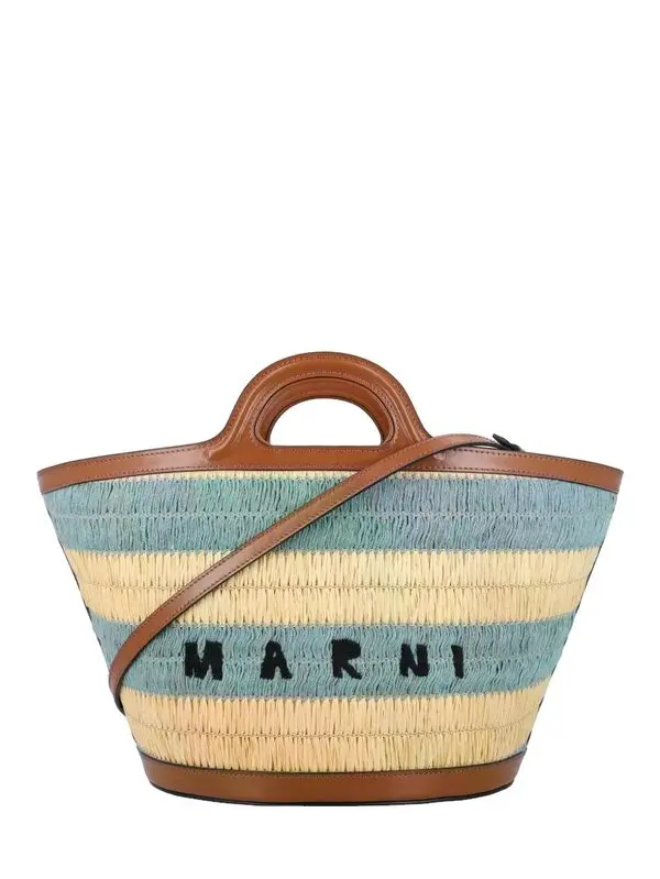 Marni Small Tropicalia Tote Bag - Blue