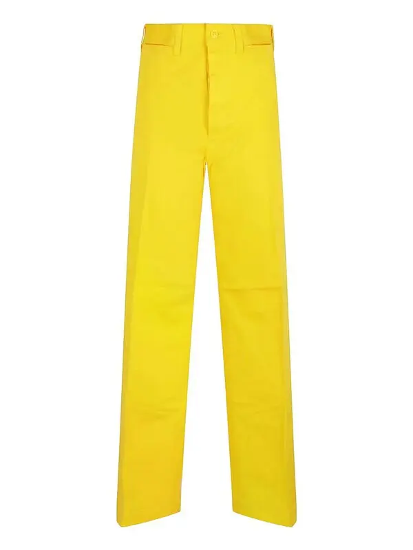 Polo Ralph Lauren Cotton Straight Trousers - Yellow