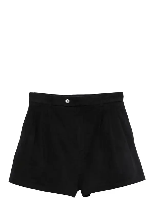 Filippa K High-waisted Pleated Shorts - Black