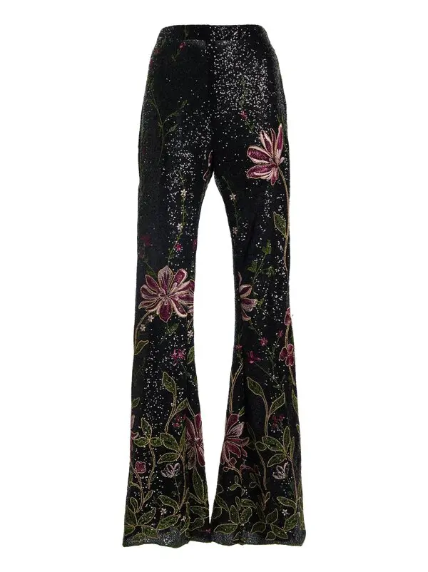 Giambattista Valli Sequined Flared Pants - Black