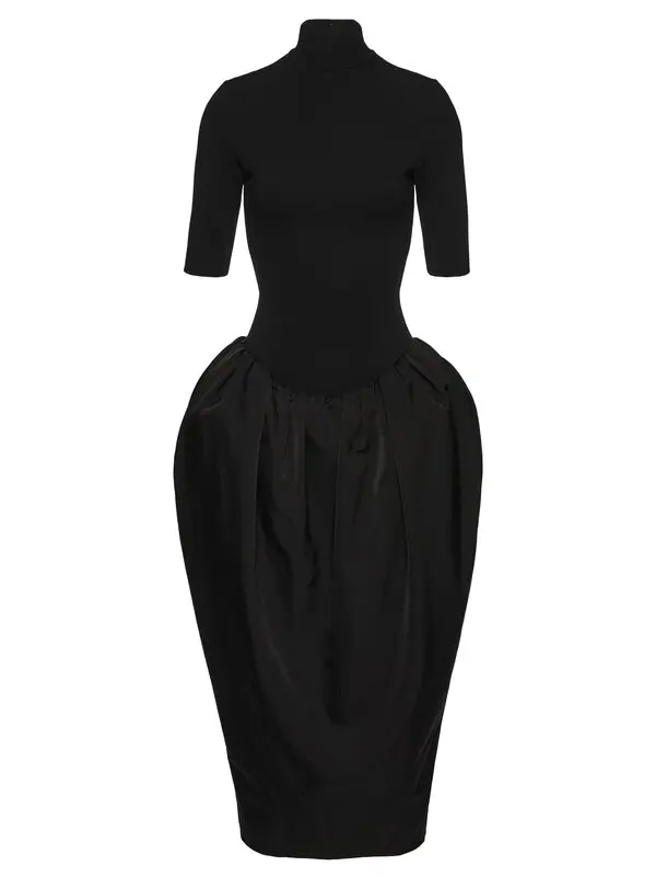 Magda Butrym Bubble Half-sleeve Dress - Black