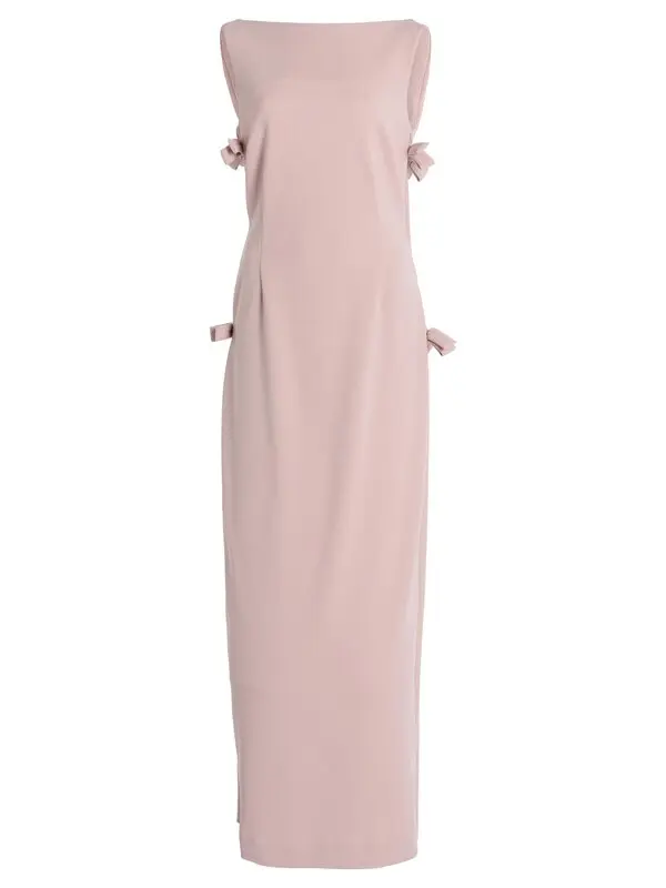 Bernadette Colette Bow-detailed Crepe Maxi Dress - Pink