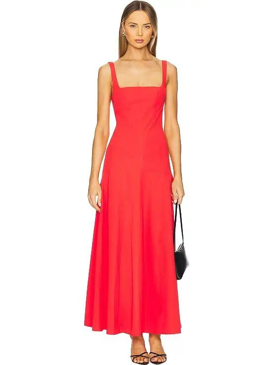 Bondi Born Avila Panelled Maxi Dress - Red