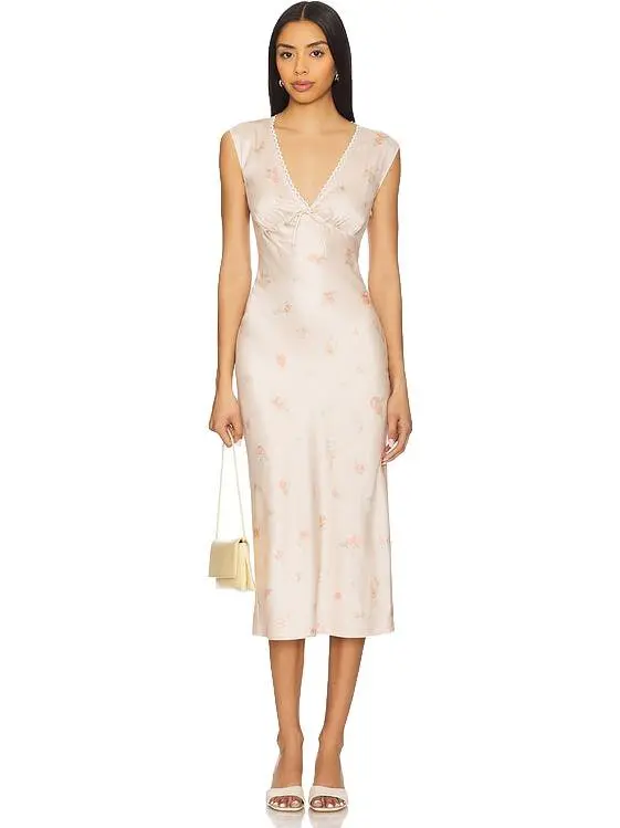 Tularosa Tina Midi Dress - Blush