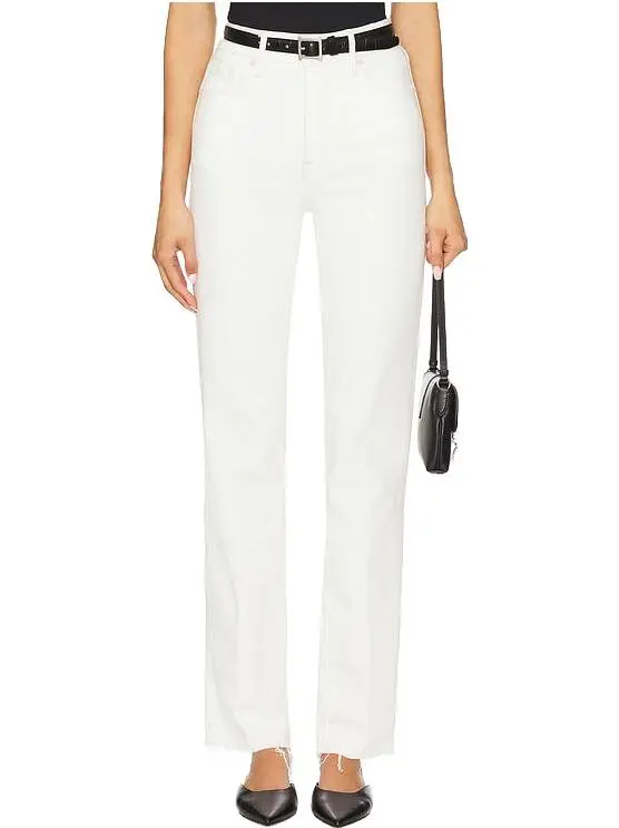 Good American Good Icon Straight Jeans - White