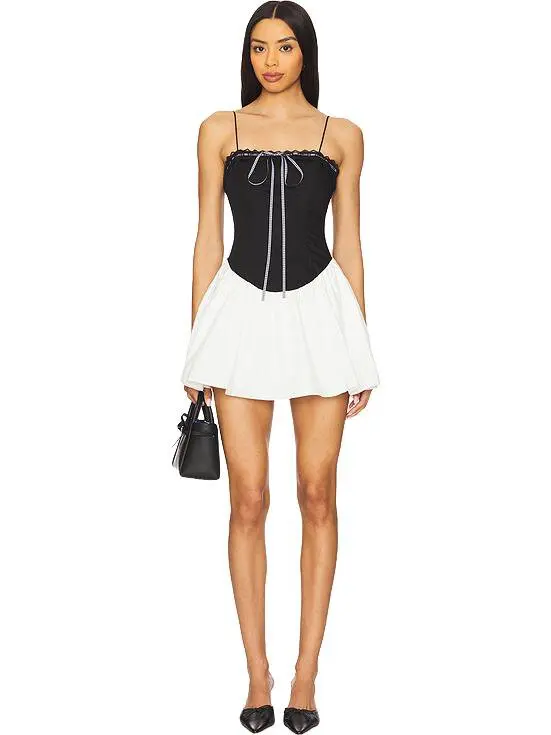 For Love & Lemons Annabella Mini Dress - Black