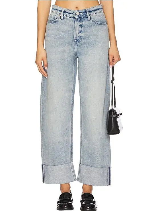 Good American Good Barrel Relaxed Jeans - Blue