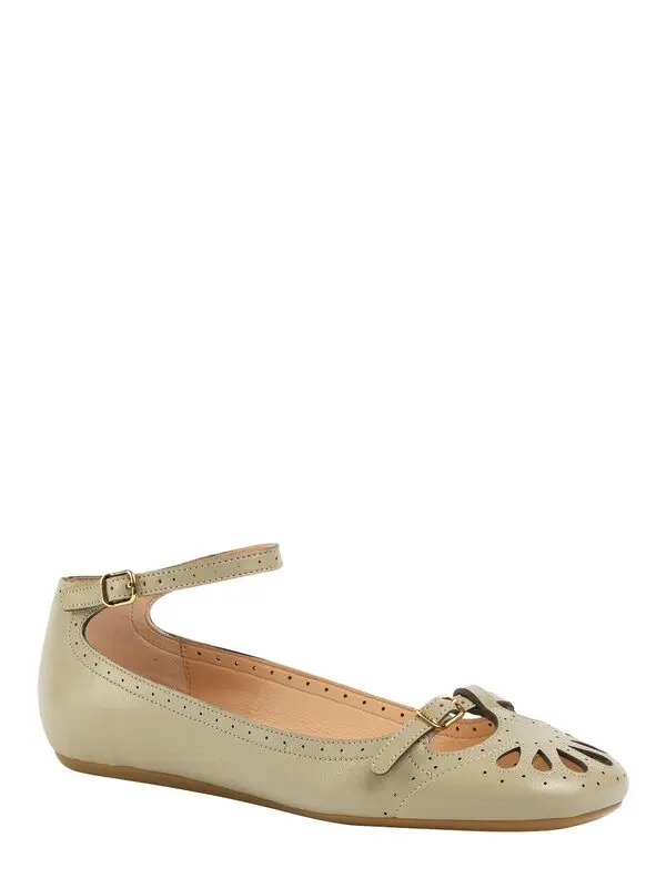 Chloé Misty Leather Ballet Flats - Neutral