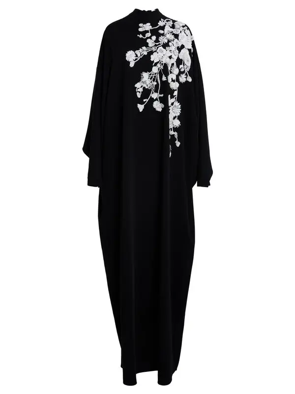 Zuhair Murad Embroidered Caftan - Black,white