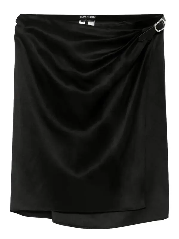 TOM FORD Silk Mini Skirt - Black