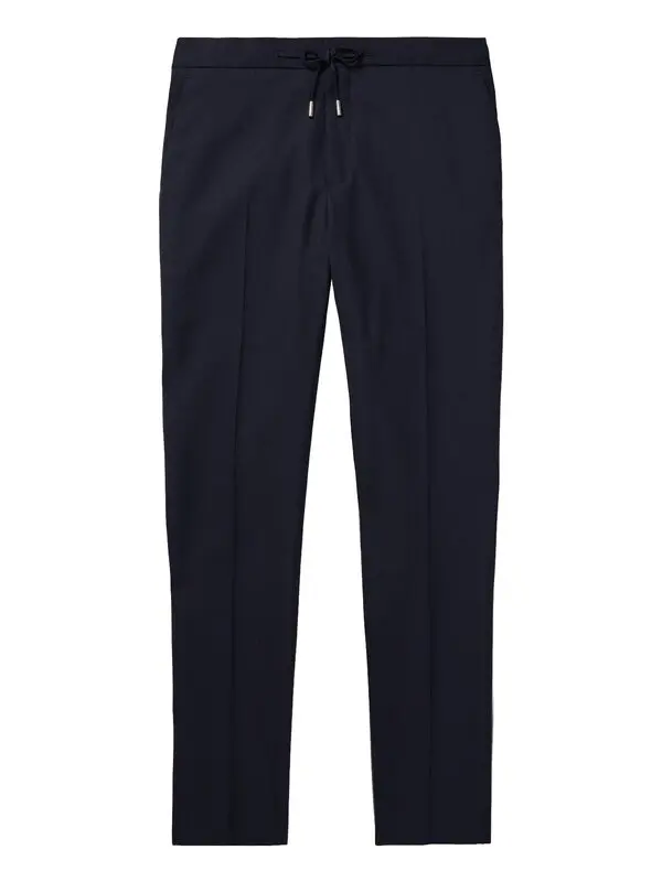 Mr P. Phillip Straight-leg Twill Suit Trousers - Blue