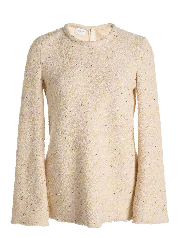 Giambattista Valli Textured Bouclé Top - Ivory