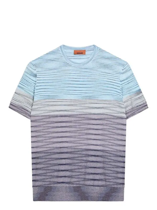 Missoni Spacedyed Cotton Tshirt - Light Blue