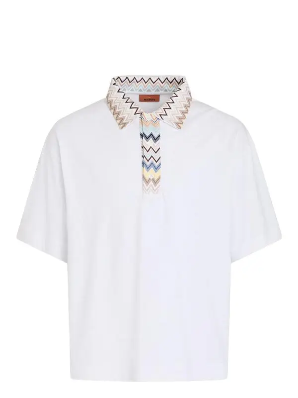 Missoni Cottonjersey Polo Shirt - White