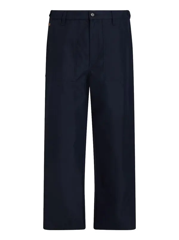 Missoni Cotton-blend Drill Cargo Pants - Navy