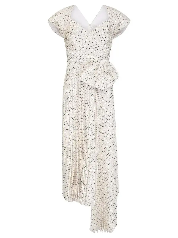 Huishan Zhang Tabitha Polkadot Midi Dress - Off-white