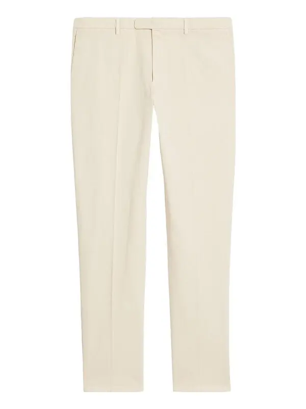 Boglioli Cotton-blend Twill Trousers - Cream