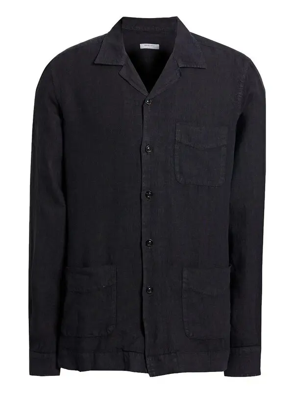Boglioli Linen Shirt - Midnight Blue