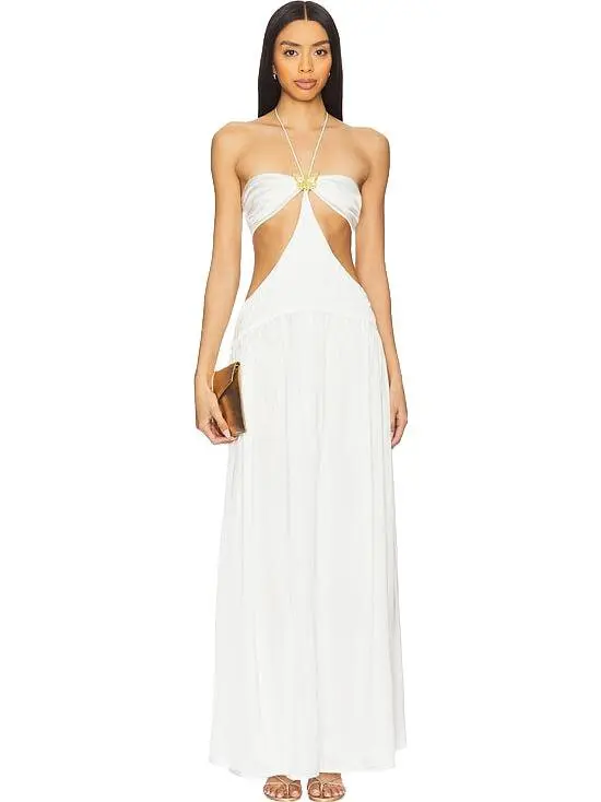 CIN CIN Mila Butterfly Maxi Dress - Pearl