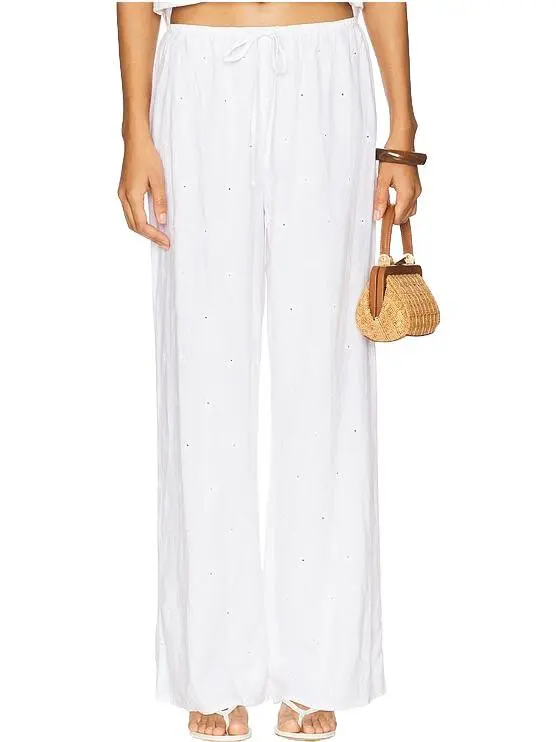 Bella Dahl Wide Leg Pant - White