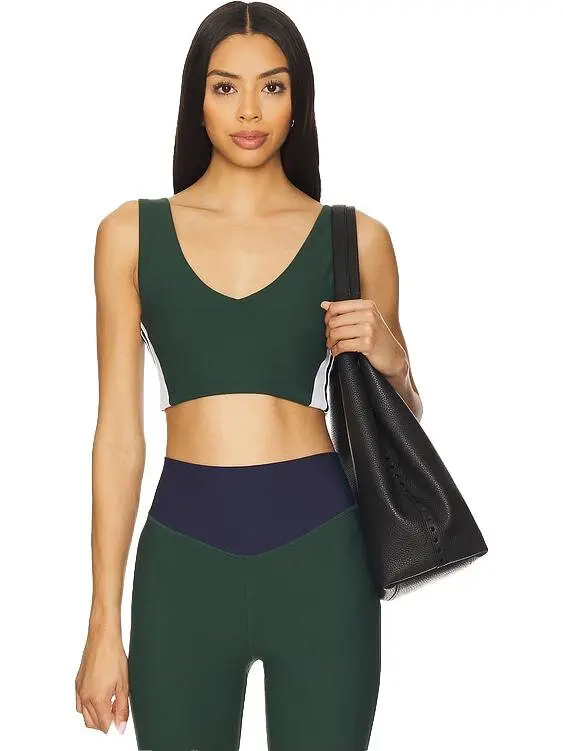 The Upside Playoff Issac V Neck Bra - Green