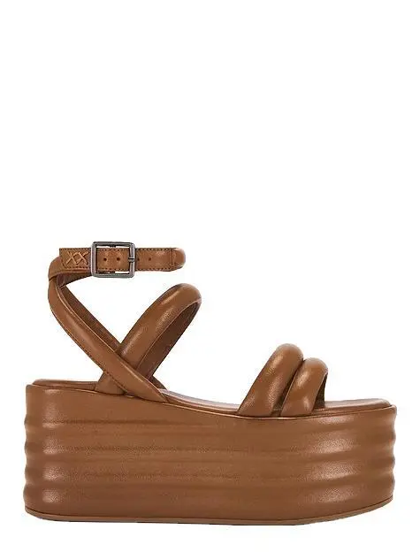 Free People Iris Flatform Sandal - Luggage