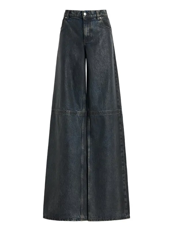Stella McCartney Oversized Rigid Low-rise Wide-leg Jeans - Medium Wash