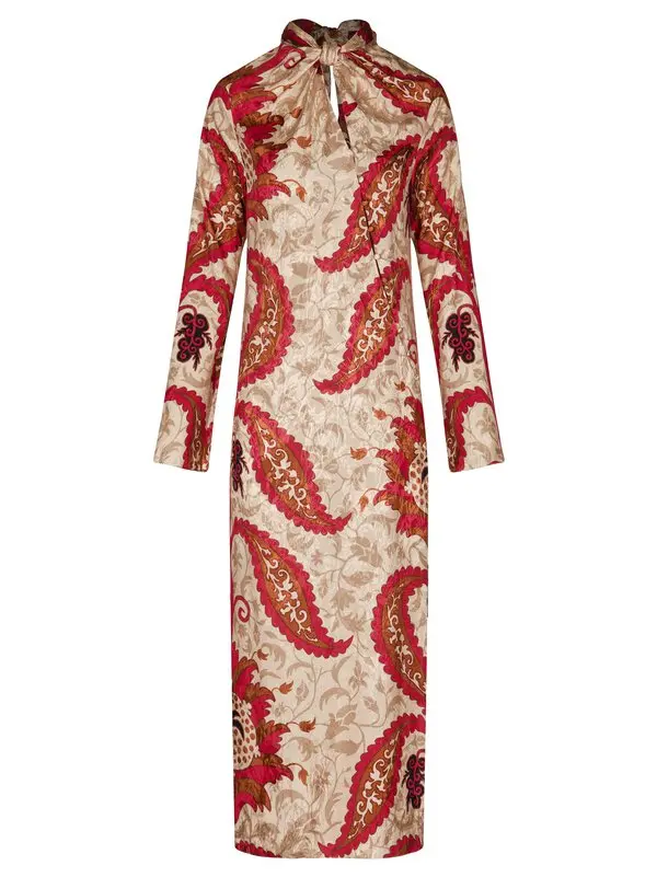 Johanna Ortiz Esencia Femenina Jacquard Maxi Dress - Multi