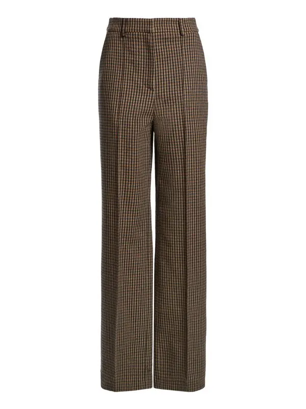 Françoise Julia Wool Trousers - Plaid