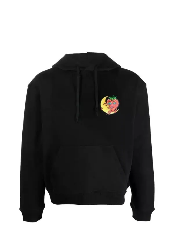 SKY HIGH FARM WORKWEAR Chest Graphic Hoodie - Black