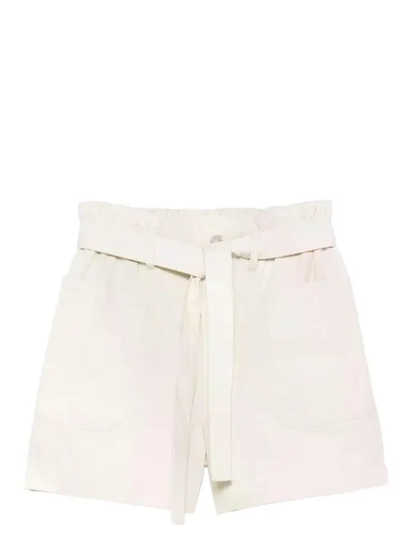 Dkny Belted Shorts - Neutrals