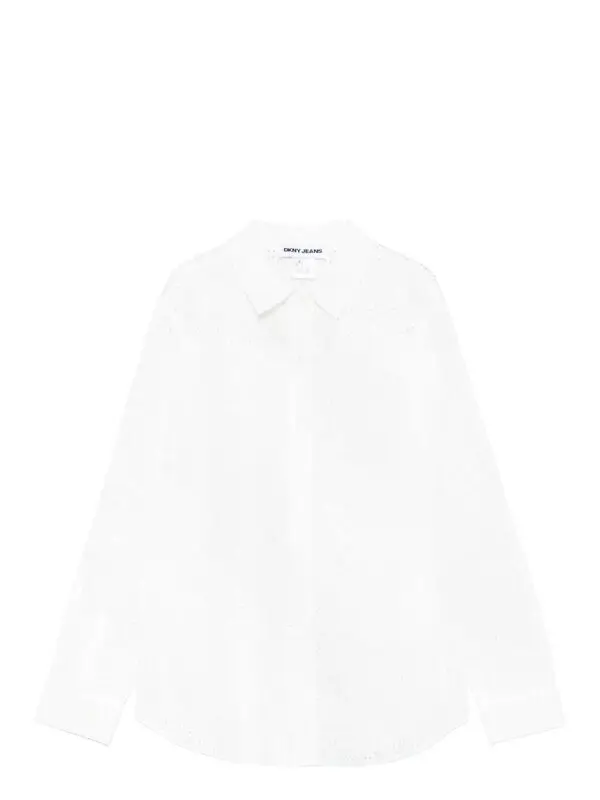 Dkny Eyelet Detail Shirt - White