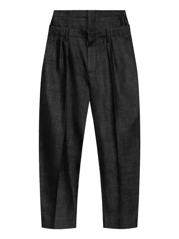 Victoria Beckham High-waisted Trousers - Black