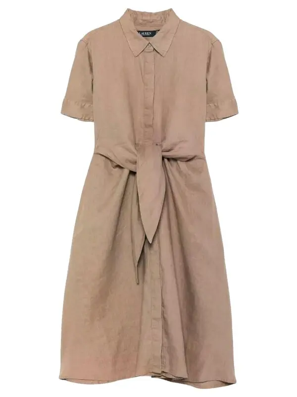 Ralph Lauren Wakana Midi Shirt Dress - Brown