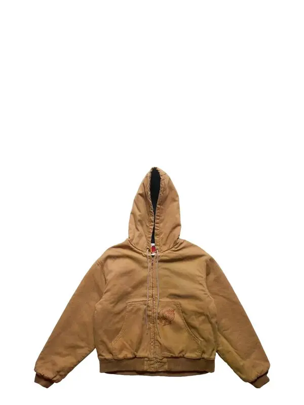 SKY HIGH FARM WORKWEAR Sh4u Hooded Jacket - Brown