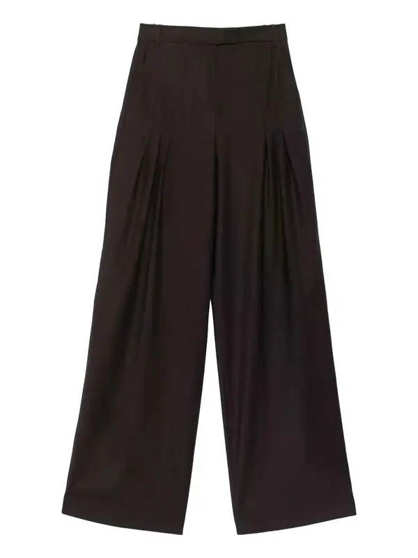 Remain Birger Christensen Wide-leg Trousers - Brown