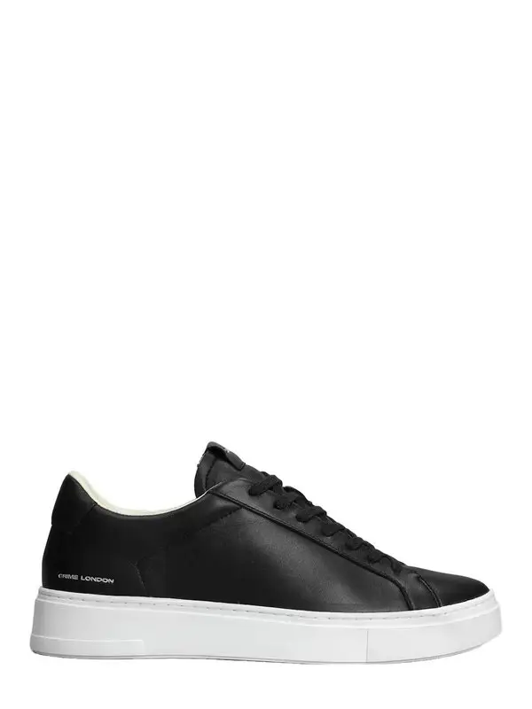 CRIME LONDON Leather Low-top Sneakers - Black