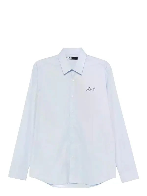 Karl Lagerfeld Logo-print Shirt - Blue