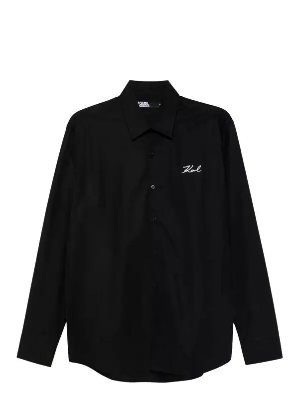 Karl Lagerfeld Logo-print Shirt - Black