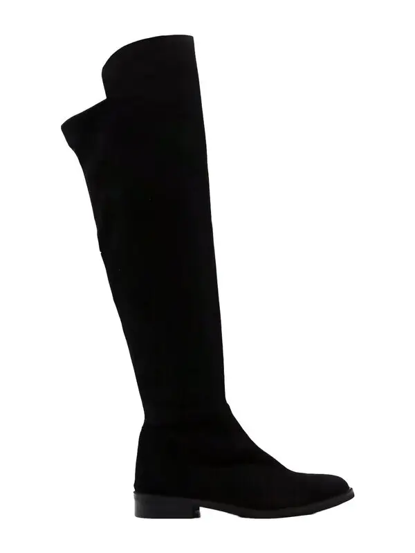 JULIE DEE 30mm Leather Boots - Black