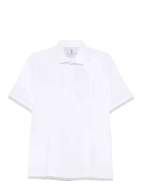 Brunello Cucinelli Faux-layered Polo Shirt - White