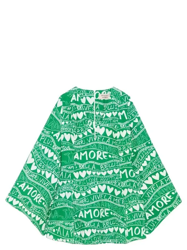 ALESSANDRO ENRIQUEZ Printed Mini Dress - Green
