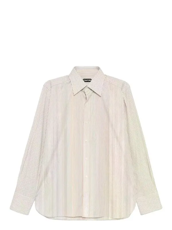 TOM FORD Striped Shirt - Neutrals