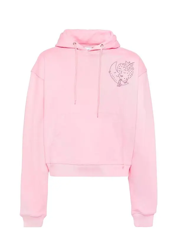 SKY HIGH FARM WORKWEAR Bedazzled Hoodie - Pink